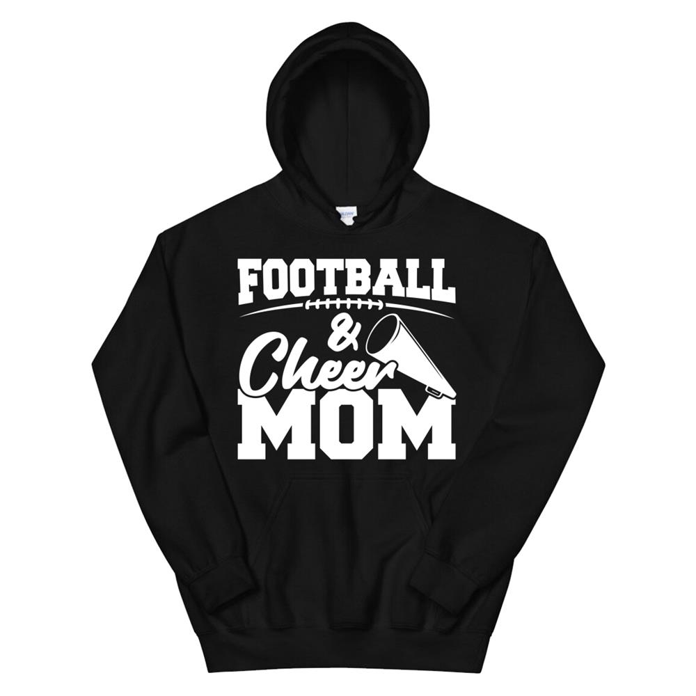 Football And Cheer Mom High School Sports Cheerleading Hoodie TeeUni
