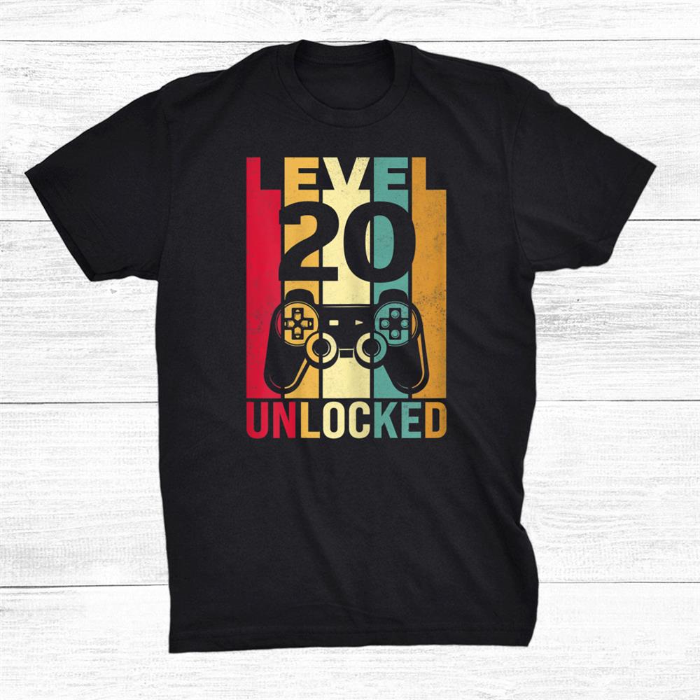 Funny Level 20 Unlocked Shirt TeeUni Funny Level 20 Unlocked Shirt TeeUni