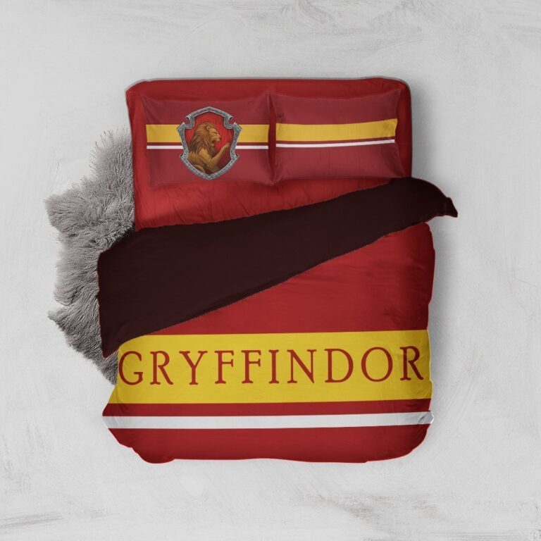 Hogwarts House Gryffindor Harry Potter Bed Set Teeuni